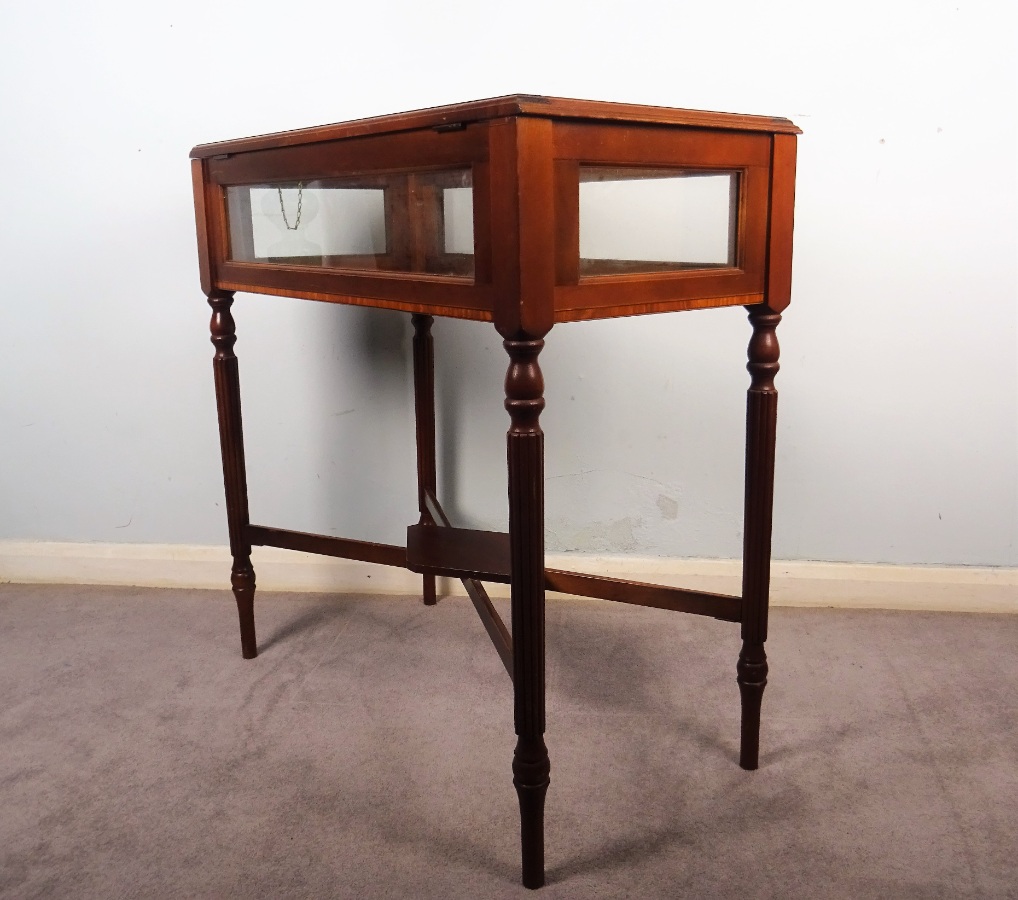 Mahogany Vitrine Display Table