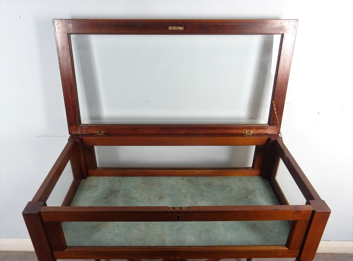 Mahogany Vitrine Display Table