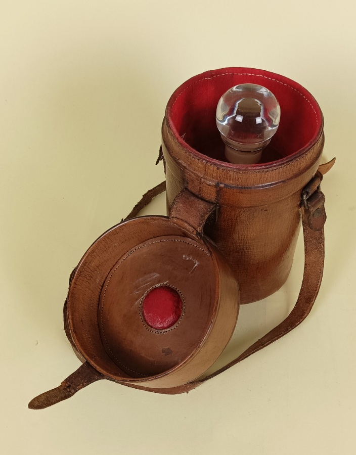 Edwardian Campaign Decanter and Case