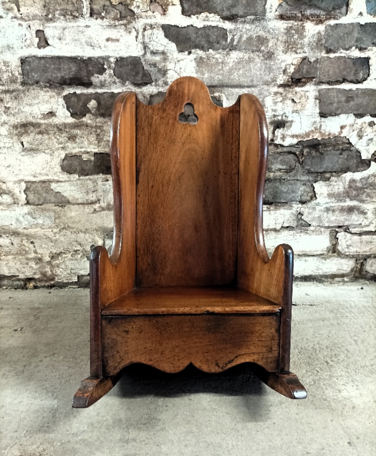 Georgian Mahogany Child's Rocking Chair