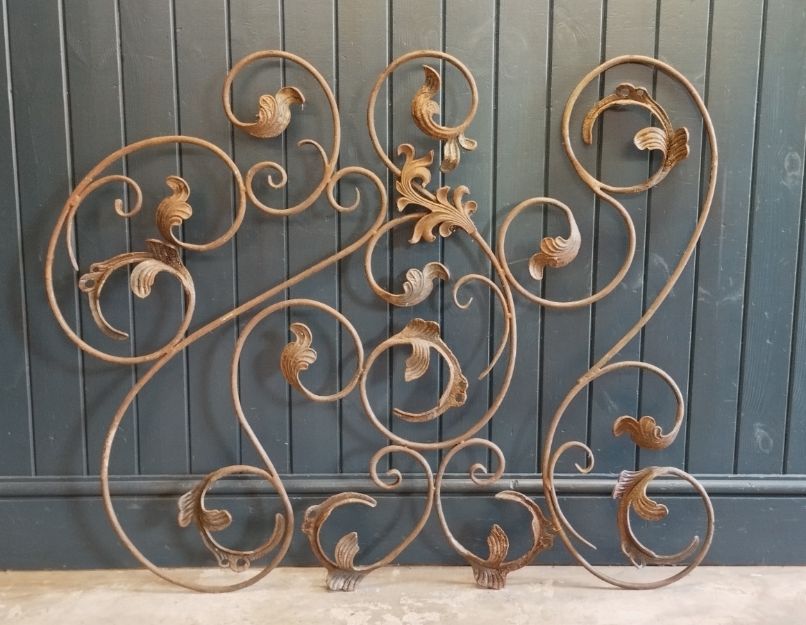 Antique Decorative Wrought Iron Panels