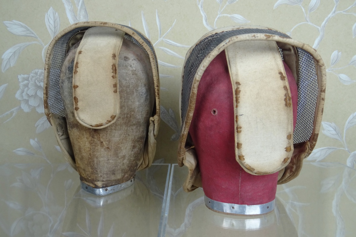 Two Vintage Leon Paul London Fencing Helmets/Mask